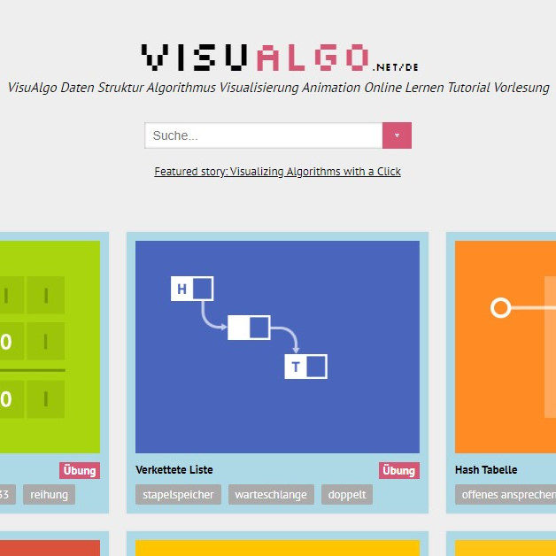 VisuAlgo - Einstieg Informatik